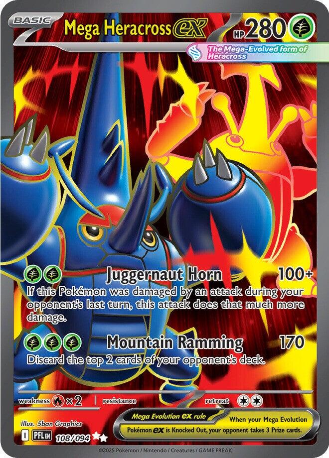Mega Heracross ex #108 Pokemon Phantasmal Flames – JX Merch